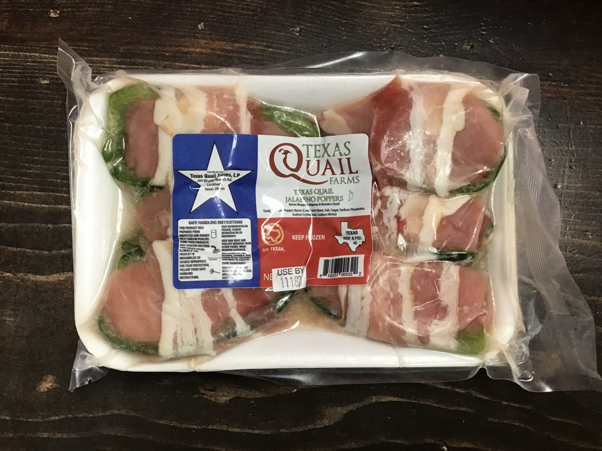 Texas Quail Farms - Jalapeno Quail Poppers – Kennedys Sausage Hometown ...